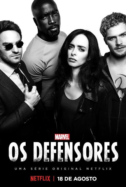 Pôster oficial de Marvel – Os Defensores - Na Nossa Estante