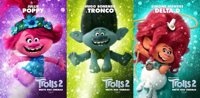 Novos cartazes da animação Trolls 2! - Na Nossa Estante